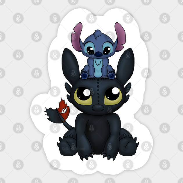 Can I Sit Here Stitch And Toothless Sticker TeePublic AU can-i-sit-here-stitch-and-toothless-sticker-teepublic-au